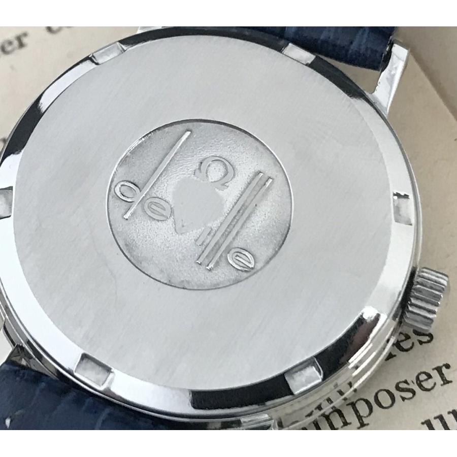 OMEGA オメガ デビル Cal 1002 中古 メンズ腕時計 Ref 166 0086 ヴィンテージ アンティーク 自動巻き ネイビー 外装仕上げ済み : 時計専門店FOREST - 通販 ...