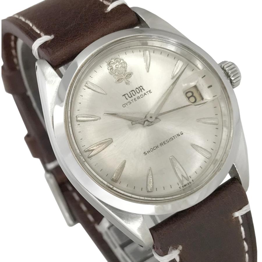TUDOR チューダー チュードル デカバラ オイスターデイト Ref 7962 アンティーク ヴィンテージ SS シルバー 手巻き 中古 ...
