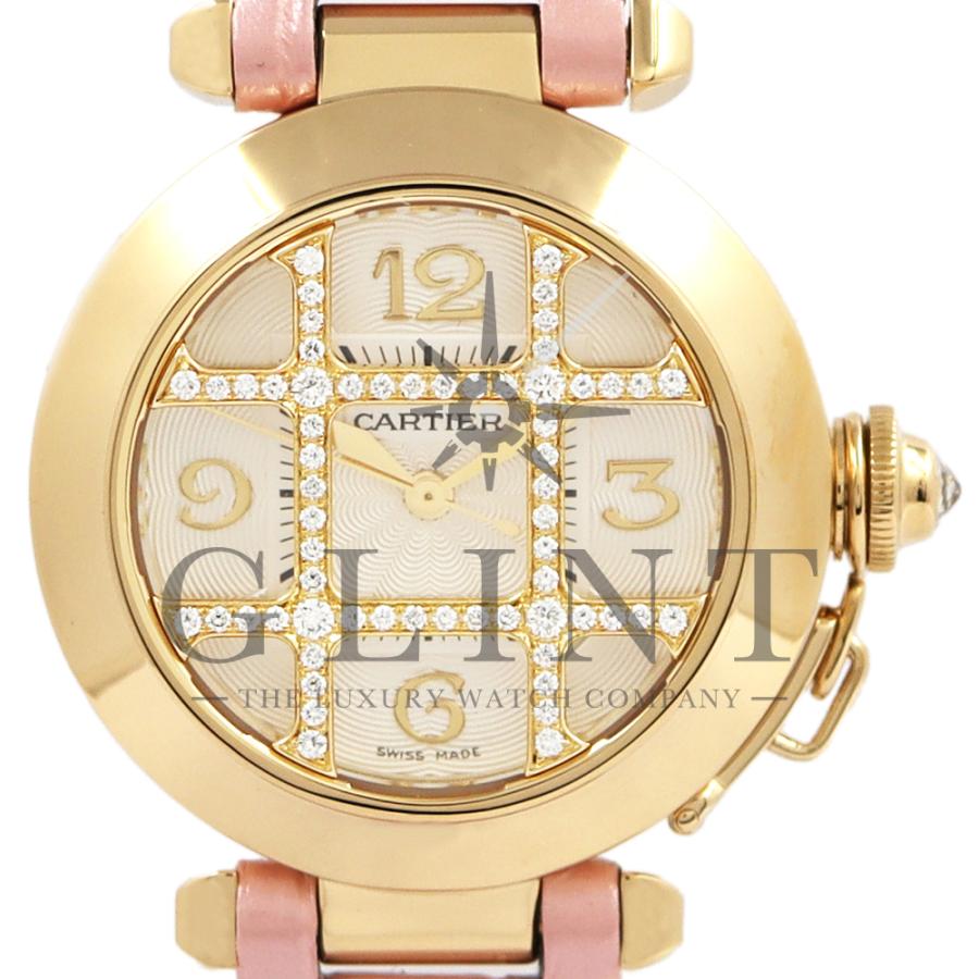 カルティエ（CARTIER）パシャ ドゥ カルティエ 32mm WJ102256 18Kイエローゴールド 生産終了モデル 純正ダイヤモンド レディース 腕時計 : ct0051 : グリント ...
