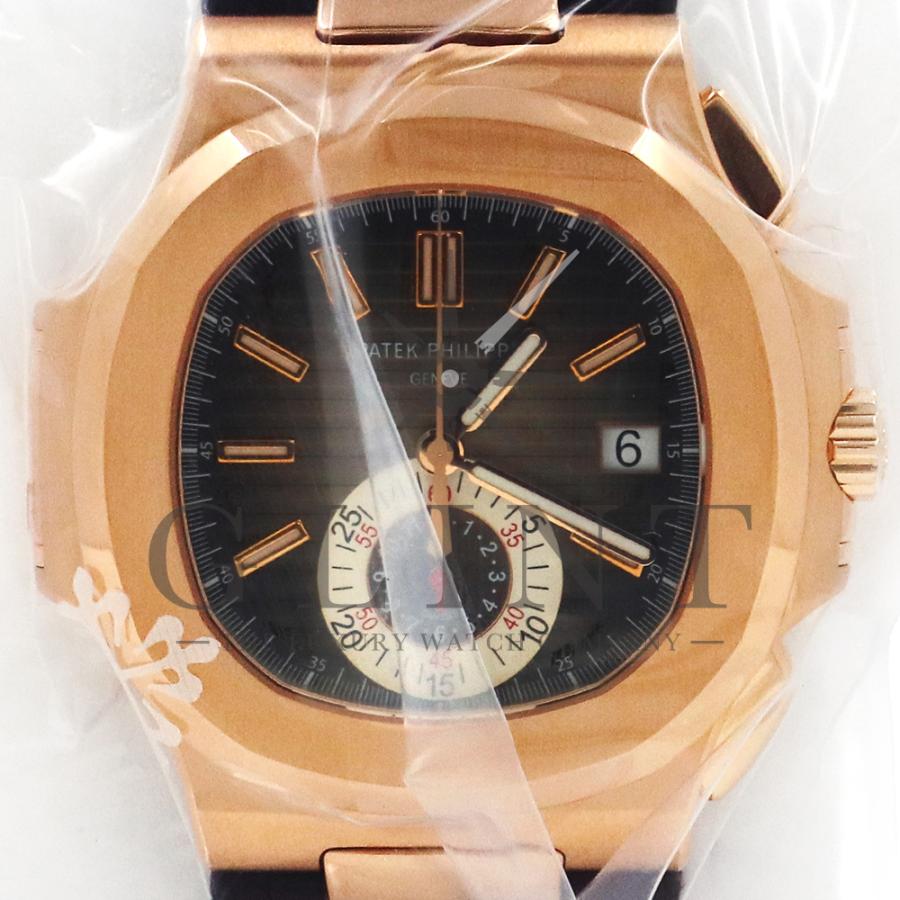 PATEK PHILIPPE パテックフィリップ （PATEK PHILIPPE）ノーチラス クロノグラフ 5980R-001 18Kローズ ...