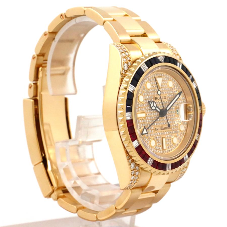 GMTマスターII ロレックス（ROLEX）GMTマスター2 116718LN バゲットダイヤモンド 18Kイエローゴールド 腕時計 メンズ : グリント - 通販 - Yahoo!ショッピング