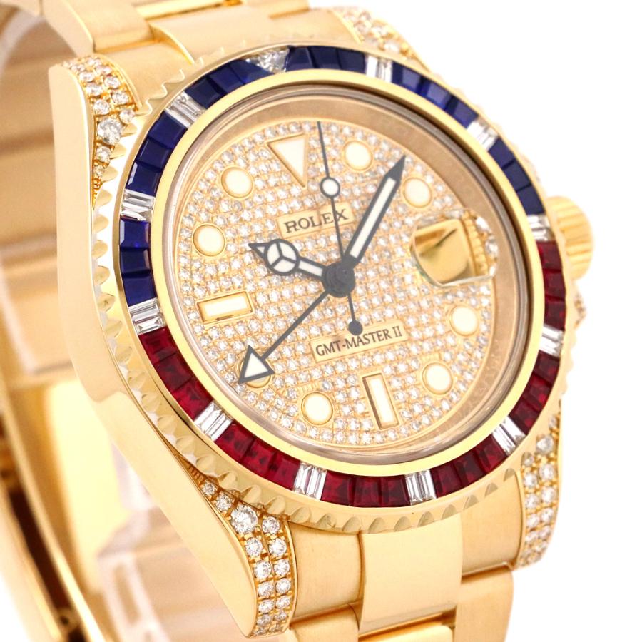 GMTマスターII ロレックス（ROLEX）GMTマスター2 116718LN バゲットダイヤモンド 18Kイエローゴールド 腕時計 メンズ : グリント - 通販 - Yahoo!ショッピング