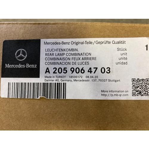 【GP美品】純正品 メルセデスベンツ Cクラス W205 テールランプ 左 A2059064703 : GLOBAL-Parts - 通販 ...