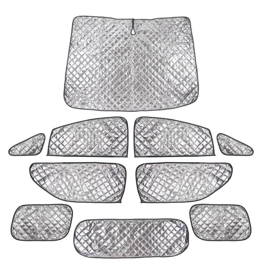 アルファード ヴェルファイア 30系 サンシェード 専用設計 マルチサンシェード カーテン 遮光 日除け 車中泊 アウトドア キャンプ UVカット 燃費向上 10枚 : Global ...