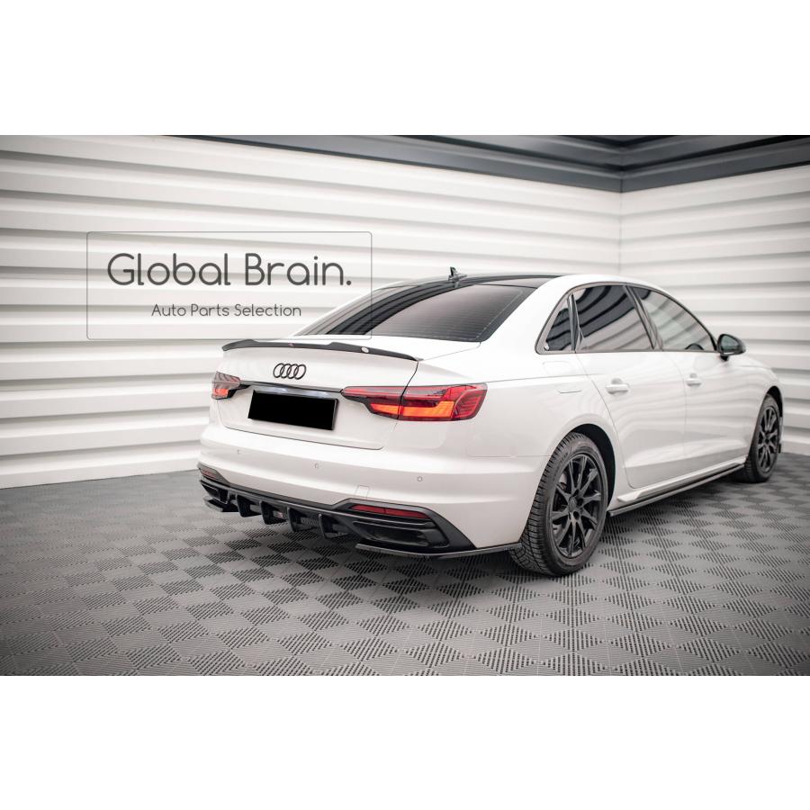 アウディ A4 B9 後期 アドバンスド リア サイド スプリッター スパッツ : audi-a4-b9-advanced-rearside-maxton : Global Brain ...