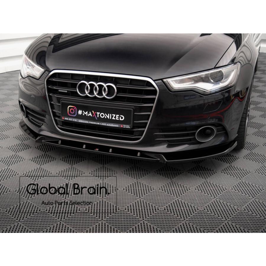 Audi アウディ A6 4G C7 前期 標準 フロント リップ スポイラー V2 : Global Brain - 通販 - Yahoo!ショッピング