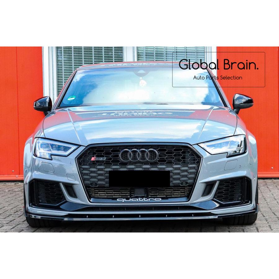 アウディ RS3 8V 後期 フロント リップ スポイラー+ウィングレット : audi-rs3-8v-front-wing-ingo ...