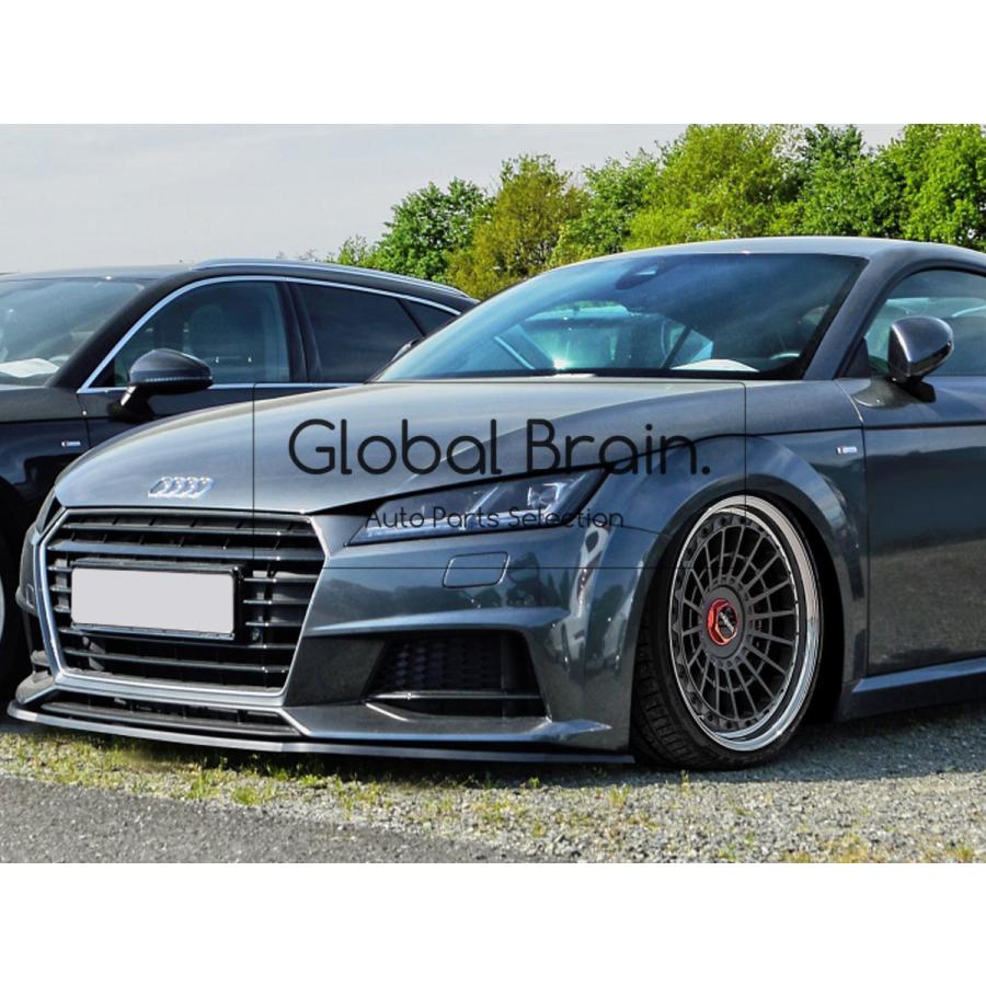 Audi（アウディ） 2014- TT TTS 8S Sライン クーペ ロードスター フロント スプリッター スポイラー : Global ...