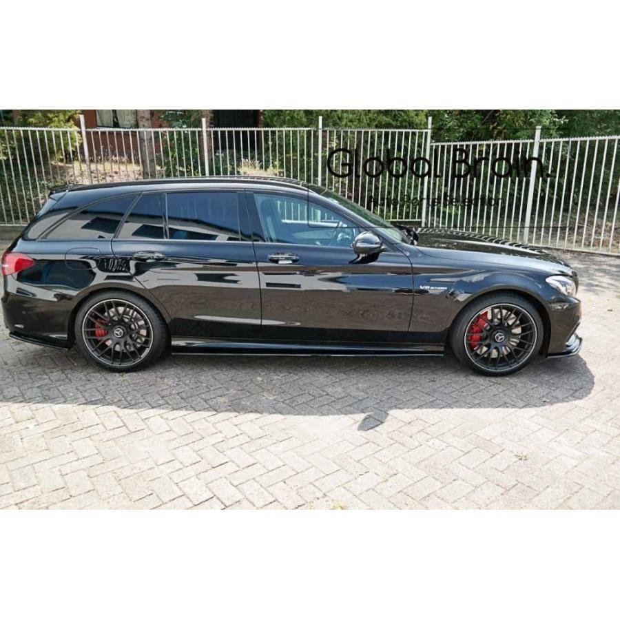 Mercedes-Benz（メルセデス・ベンツ） Cクラス S205 C63 AMG ワゴン サイド スカート カバー スポイラー ...