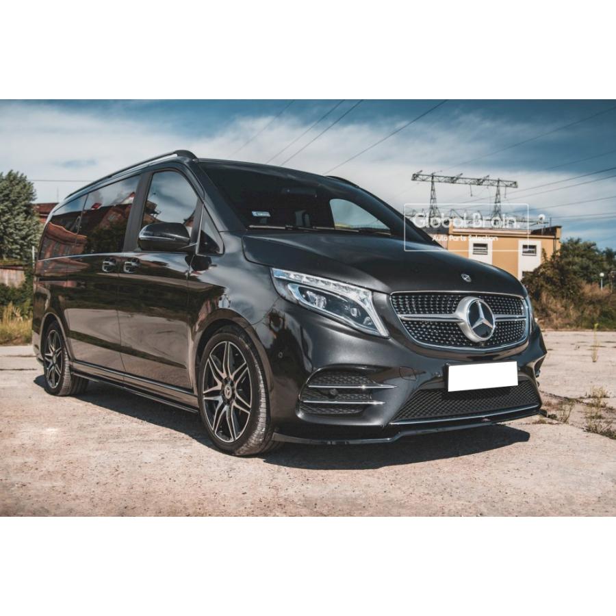 Mercedes-Benz メルセデスベンツ Vクラス W447 後期 AMGライン/ スポーツ フロント リップ スポイラー Ver.4 : Global Brain - 通販 ...