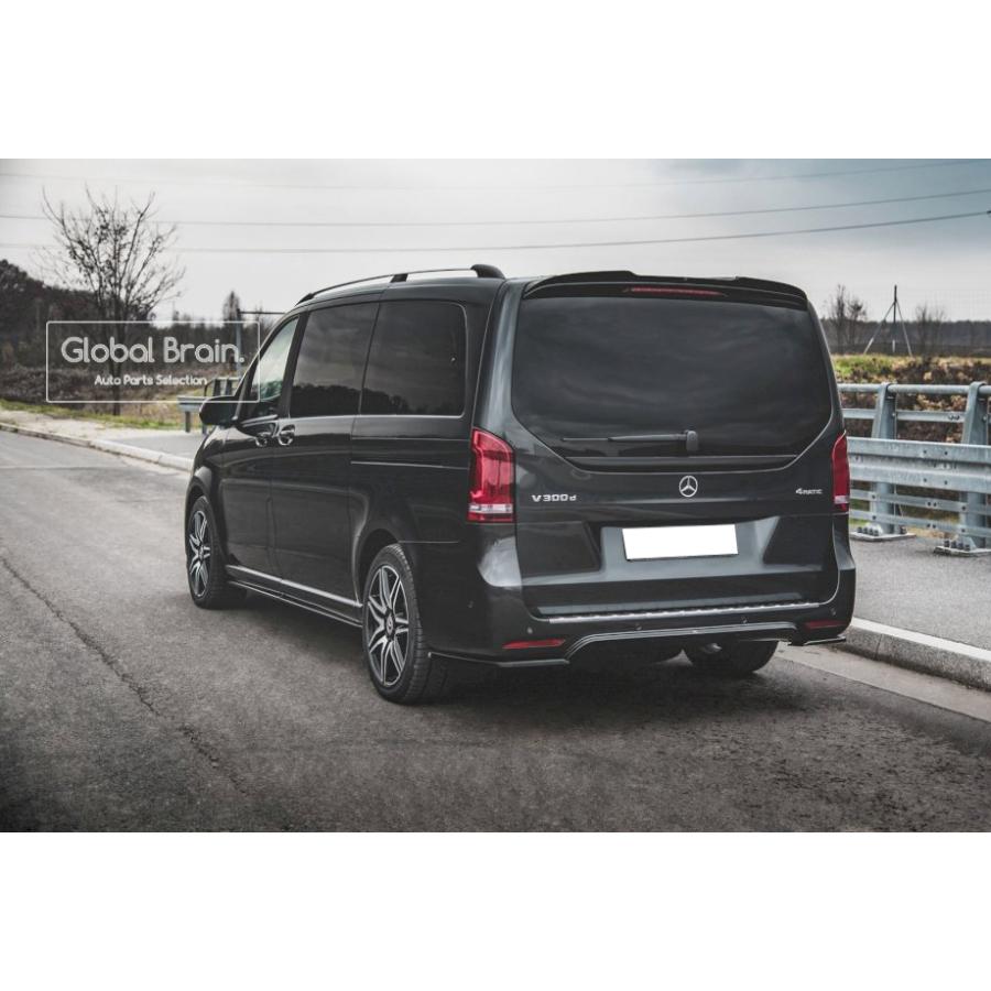Mercedes-Benz メルセデスベンツ Vクラス W447 後期 AMGライン/ スポーツ リア サイド スプリッター スパッツ Ver.2 : Global Brain - 通販 ...