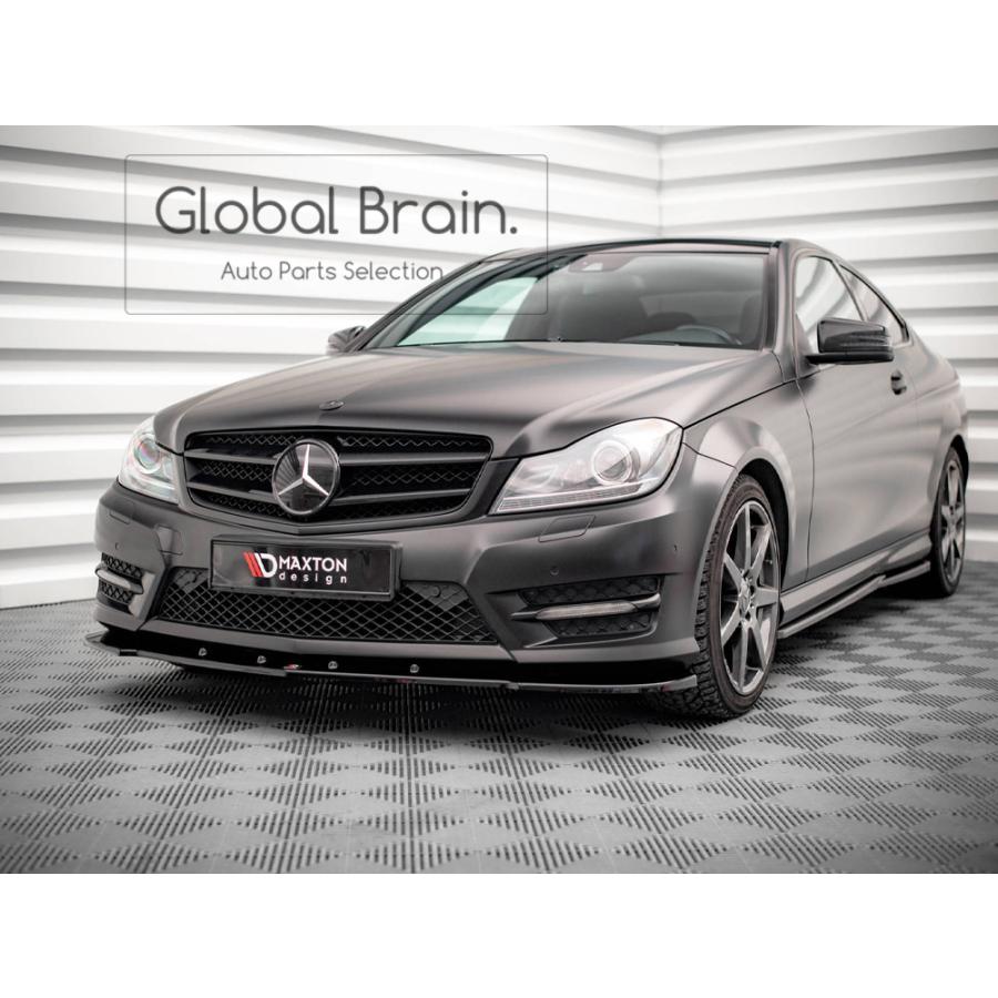 Mercedes-Benz メルセデスベンツ W204 クーペ C204 後期 AMGスポーツ フロント リップ スポイラーV2 : Global Brain - 通販 - Yahoo!ショッピング
