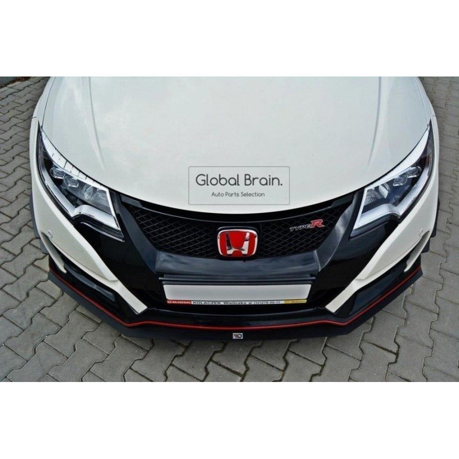 ホンダ 2015-2017 シビック タイプ R FK2 フロント リップ スポイラーV1 レーシング : Global Brain - 通販 - Yahoo!ショッピング