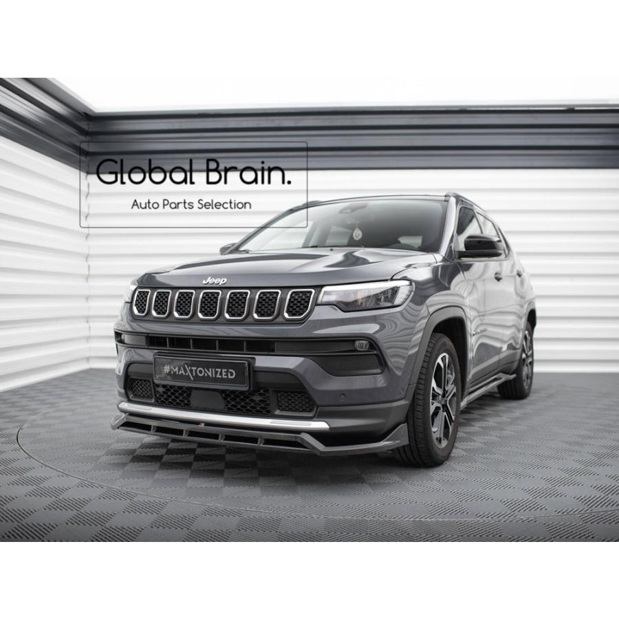Jeep 2021- ジープ コンパス リミテッド フロント リップ スポイラー : Global Brain - 通販 - Yahoo!ショッピング
