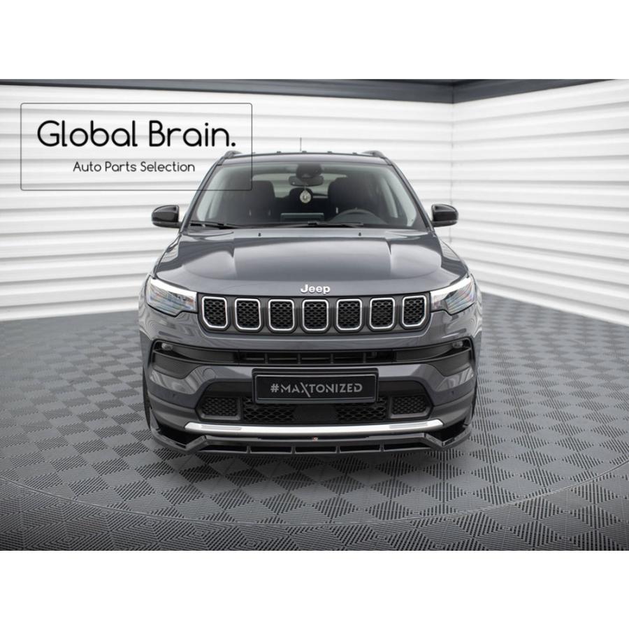 Jeep 2021- ジープ コンパス リミテッド フロント リップ スポイラー : Global Brain - 通販 - Yahoo!ショッピング