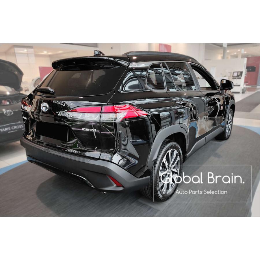 トヨタ カローラ クロス リア バンパー プロテクター ガード ブラック : Global Brain - 通販 - Yahoo!ショッピング