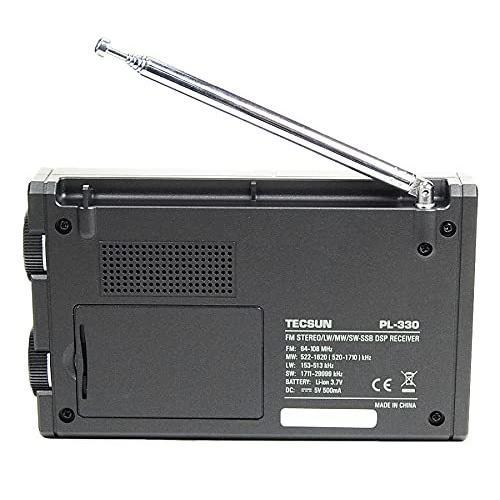 TECSUN PL-330 BCL 短波ラジオ 新品 高感度 FM/MW/LW/SW 同期検波 PSE認定済大容量充電池付属 コンパクト高性能 ...