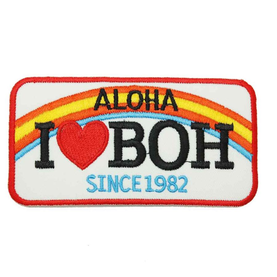 ワッペン アイロン BOH ALOHA USA アメカジ アロハ エンブレム デザイン アップリケ わっぺん アイロンで簡単貼り付け ...