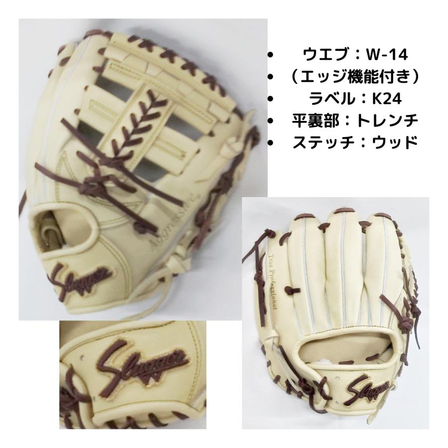 久保田スラッガー slugger スラッガー 軟式内野手用 右投げ KSN-24MS EX23-GS3 限定品 トレンチ レザーソムリエ監修 技匠流型付け込み :slksn24msex23 ...