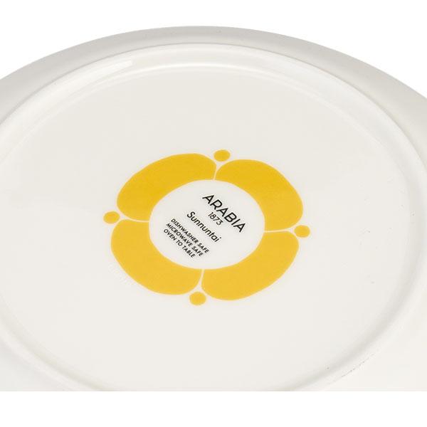 ARABIA アラビア Arabia プレート 21cm 2点セット ペア スンヌンタイ 皿 食器 磁器 1028200 Sunnuntai Plate Yellow/White ...