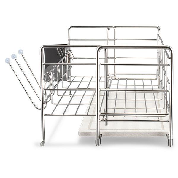 bws SELECTION 水切りラック スライドタイプ ビーワースセレクション bwsSELECTION 水切りかご 珪藻土 水切り キッチン ビーワーススタイル ...