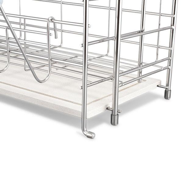 bws SELECTION 水切りラック スライドタイプ ビーワースセレクション bwsSELECTION 水切りかご 珪藻土 水切り キッチン ビーワーススタイル ...