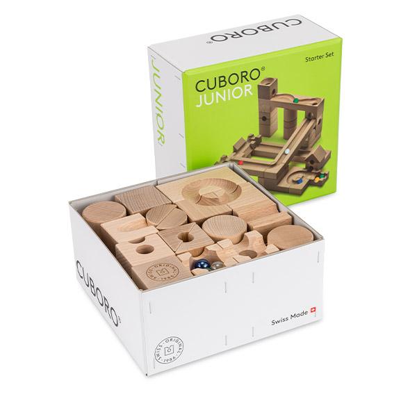 無料本体付き キュボロ ジュニア Cuboro JUNIOR 40キューブ スターターセット 201 玉の道 木のおもちゃ 積み木 クボロ社 : cub-01wrap ...