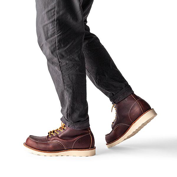 RED WING SHOES レッドウィング ワークブーツ レザー 6インチ クラシック モック 6-Inch Classic Moc メンズ : GulliverOnlineShopping ...