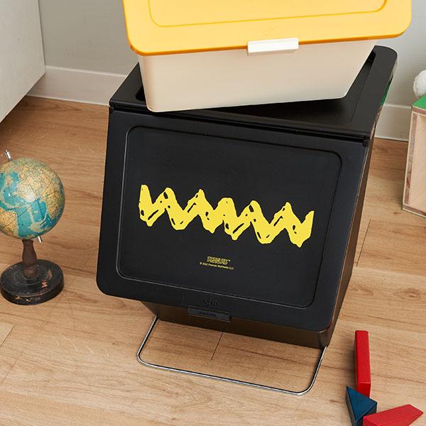 pelican garbee（stacksto.） スヌーピー 収納ボックス スタックストー ペリカン ガービー ピーナッツ 38L ふた付き ごみ箱 ゴミ箱 おしゃれ ...