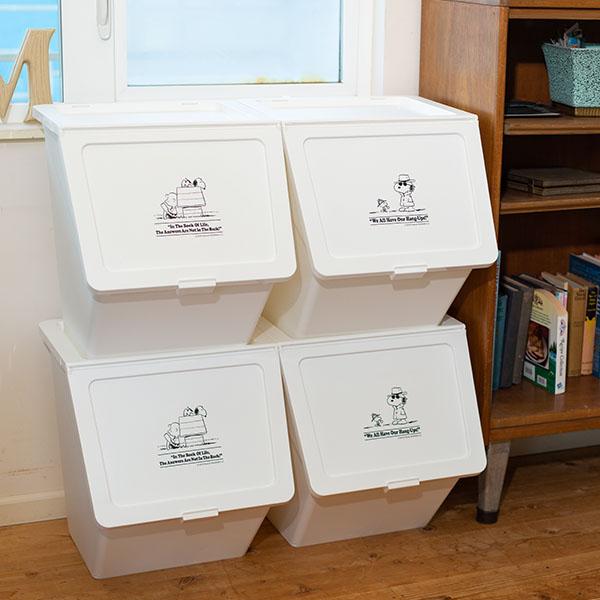 pelican garbee（stacksto.） スヌーピー 収納ボックス スタックストー ペリカン ガービー ピーナッツ 38L ふた付き ごみ箱 ゴミ箱 おしゃれ ...