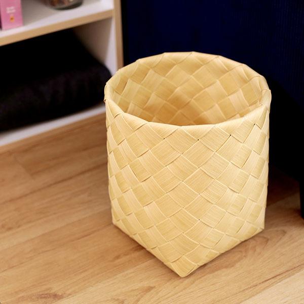 Timb.（stacksto.） ティム ラウンド T 収納 バスケット 直径24×24cm スタックストー ナチュラル 北欧 おしゃれ 白樺風 編み込み カゴ ...