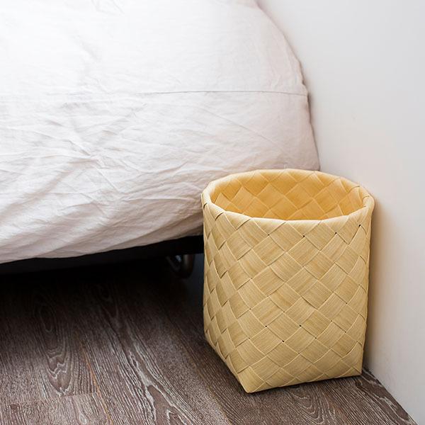 Timb.（stacksto.） ティム ラウンド T 収納 バスケット 直径24×24cm スタックストー ナチュラル 北欧 おしゃれ 白樺風 編み込み カゴ ...