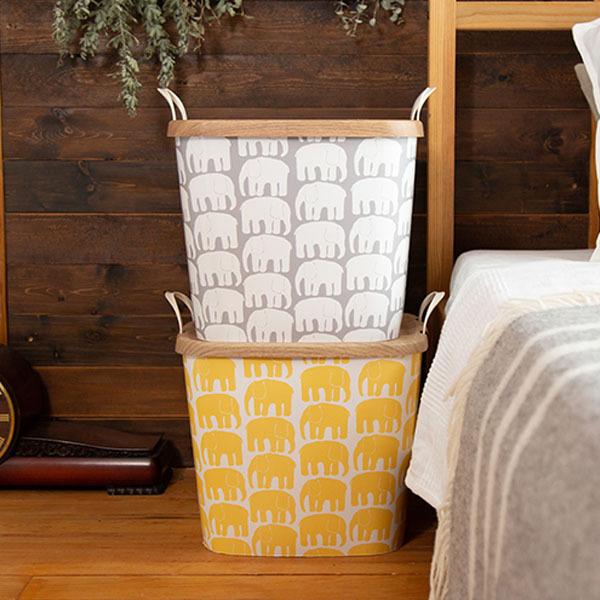 onbaquet（stacksto.） スタックストー オンバケット by mooq Mサイズ バケット 専用フタ ふた バケットMふた 蓋 木目調 ウッド調 ムーク ...