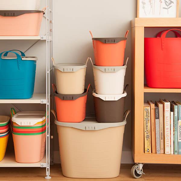 onbaquet（stacksto.） スタックストー オンバケット Lサイズ バケット 専用フタ ふた バケットLふた 蓋 スタッキング 収納ケース 40L ...