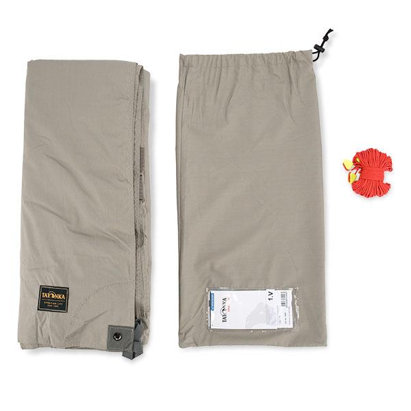 タトンカ Tatonka タープ Tarp 1TC 425×445cm ポリコットン 撥水 遮光 2465 サンドベージュ キャンプ :TTK-0004-000 ...