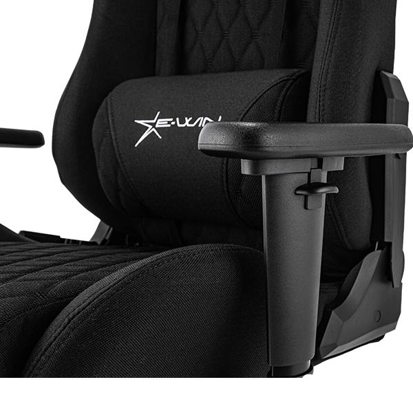 【前傾チルトなし】 E-WIN ゲーミングチェア オフィスチェア 布地 ファブリック イス PC チェア 通気性抜群 多機能 D9-BK : GulliverOnlineShopping ...