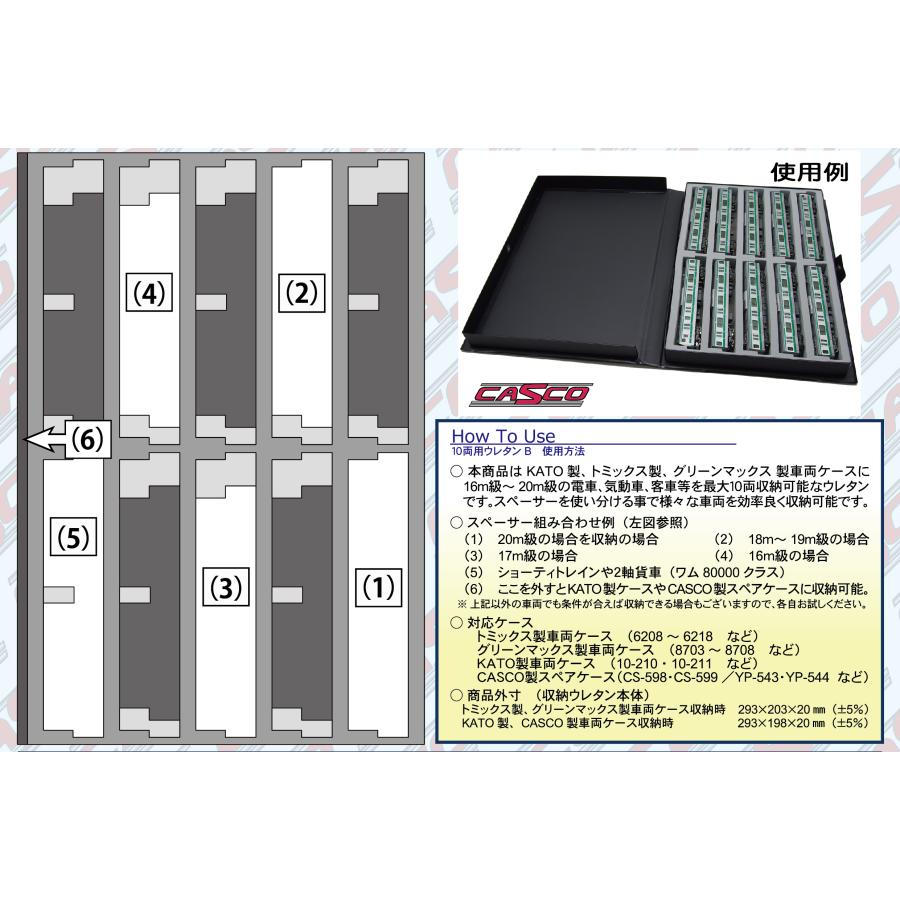 CASCO CS-003 10両用ウレタンB （ライトグレー） : グリーンマックス・ザ・ストアWEB - 通販 - Yahoo!ショッピング