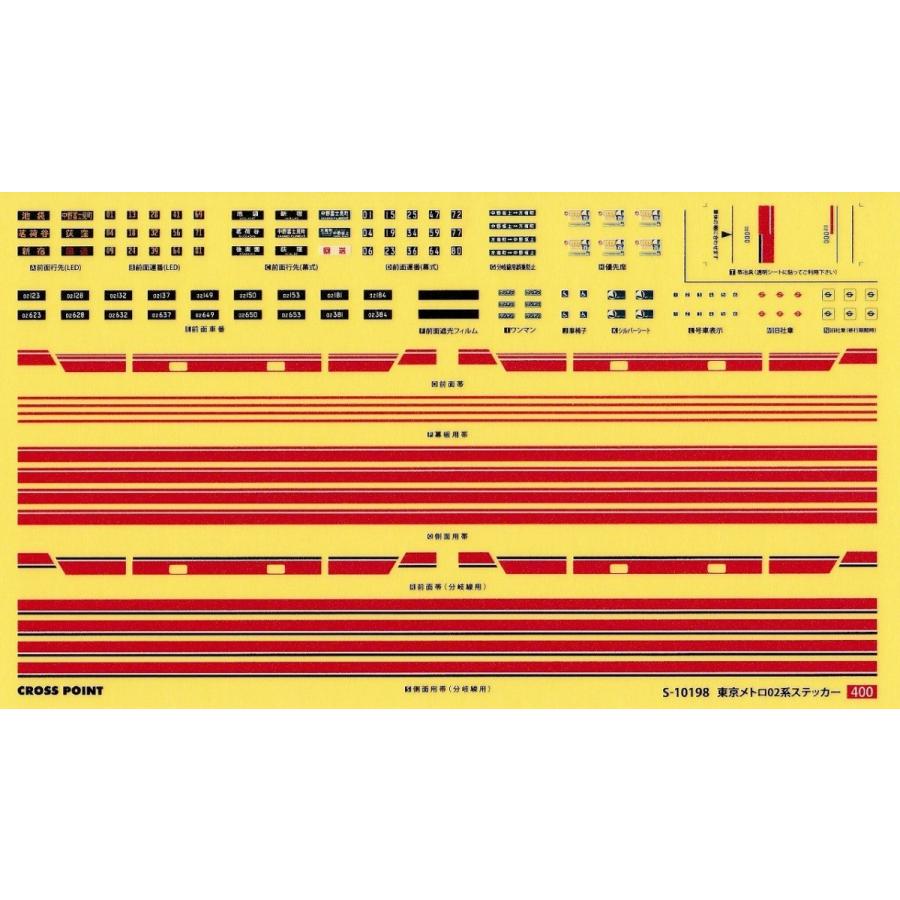 グリーンマックス S-10198 東京メトロ02系ステッカー : s-10198 : グリーンマックス・ザ・ストアWEB - 通販 ...