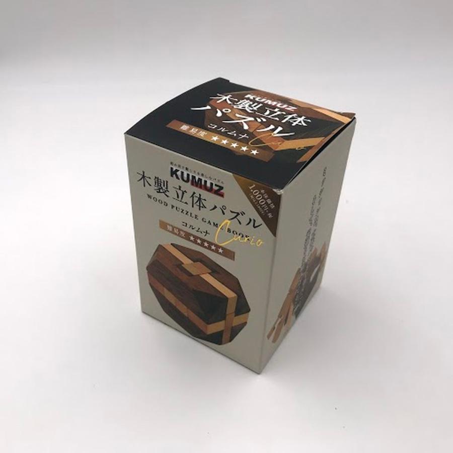 KOMAMONO コマモノ 木製立体パズル KUMUZ コルムナ 立体パズル 木製パズル 知育玩具 木のおもちゃ ...