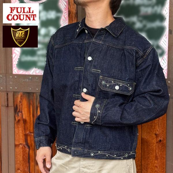 FULLCOUNT 2107HTC FULL COUNT Type 1 On Studs by Zip Stevenson HTC(25SS) [ Denim Jacket ] 2107 13 ...