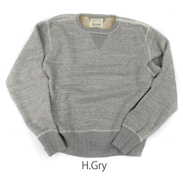 FULLCOUNT（フルカウント） 3741 Double V Set In Sleeve Mother Cotton Made in Japan インクブラック ネイビー H.グレー ...