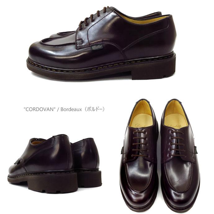 Paraboot コードバン 国内正規商品 メンズ パラブーツ CHAMBORD TEX シャンボード CORDOVAN 馬革 NOIR ブラック [146112] Bordeaux ボルドー ...