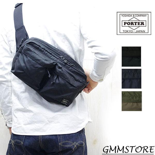 PORTER ポーター フォース 2WAYウエストバッグ 855-07418PORTER FORCE 2WAY WAIST BAG ウエストポーチブラック オリーブドラブ ネイビー ...
