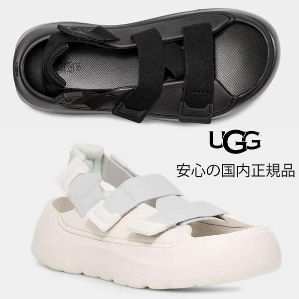 ugg 国内正規商品 】 UGG サンダル アグ ストラタス ugg stratus 正規品 ウィメンズ サンダル 厚底 ロゴ Black White :ugg-1152686 ...