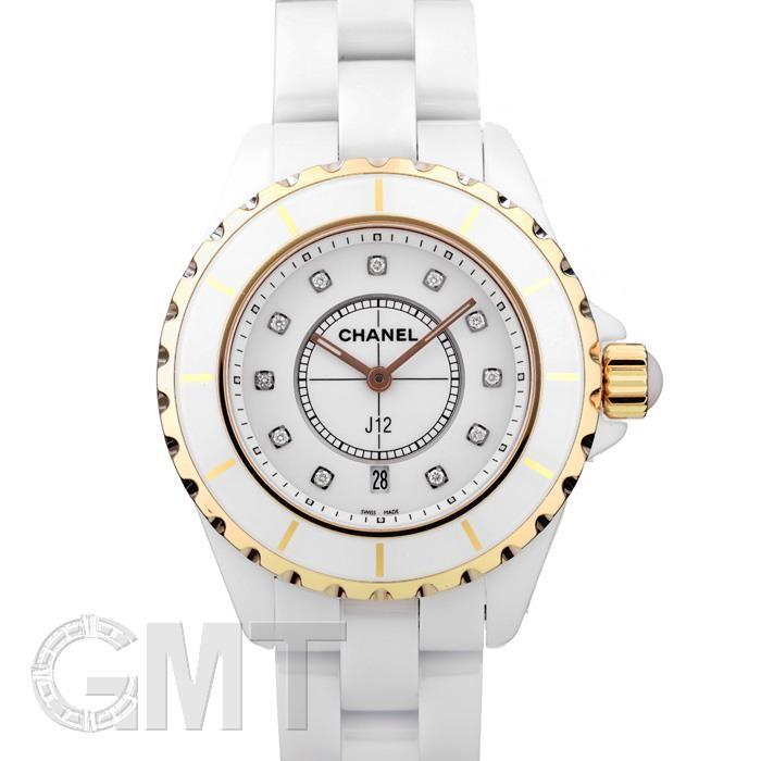 CHANEL シャネル ジェイ トゥエルヴ ホワイトセラミック 33mm 11Pダイヤ ピンクゴールドベゼル H2181 【新品 ...