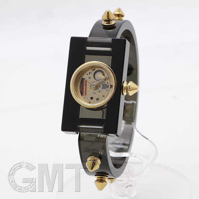 GUCCI（グッチ） YA143508 ビンテージ ウェブ スケルトン YG×PVD スタッズバングル 新品レディース 腕時計 送料無料 年中 ...