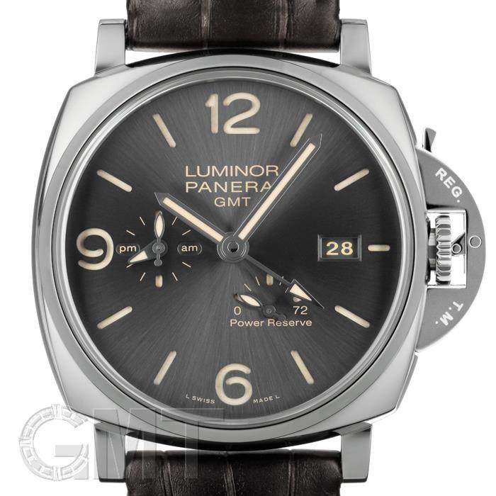 OFFICINE PANERAI パネライ ルミノール ドゥエ 3デイズ GMT パワーリザーブ オートマチック アッチャイオ ...