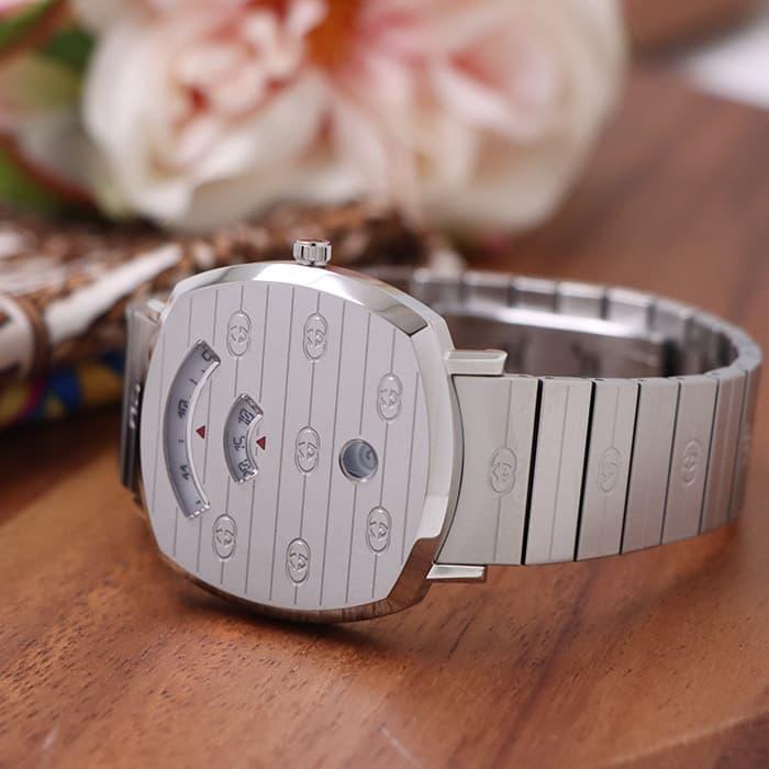 GUCCI グッチ グリップ YA157401 シルバー 新品時計 腕時計 送料無料 : GMT 時計専門店 - 通販 - Yahoo!ショッピング