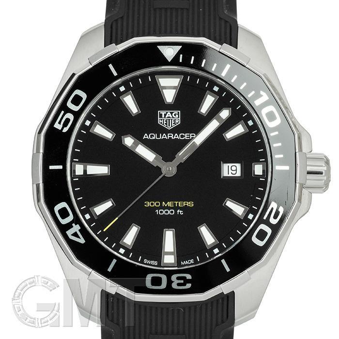 TAG HEUER タグ・ホイヤー アクアレーサー ブラック 43mm WAY101A.FT6141 中古メンズ 腕時計 送料無料 年中無休 ...