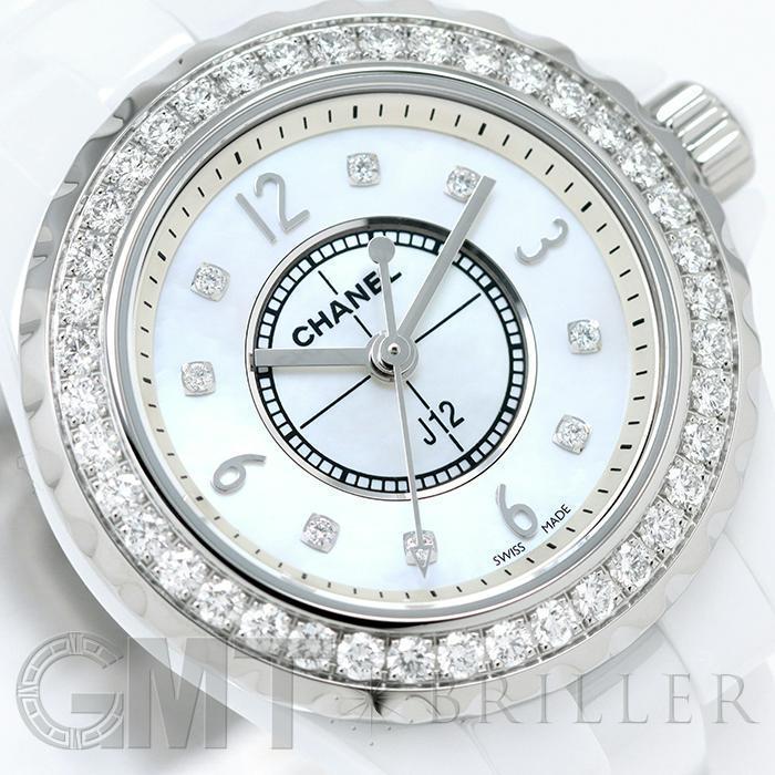 CHANEL（シャネル） J12 H2572 ホワイトセラミック ベゼルダイヤ MOP/8Pダイヤ 29mm CHANEL 中古レディース 腕 ...